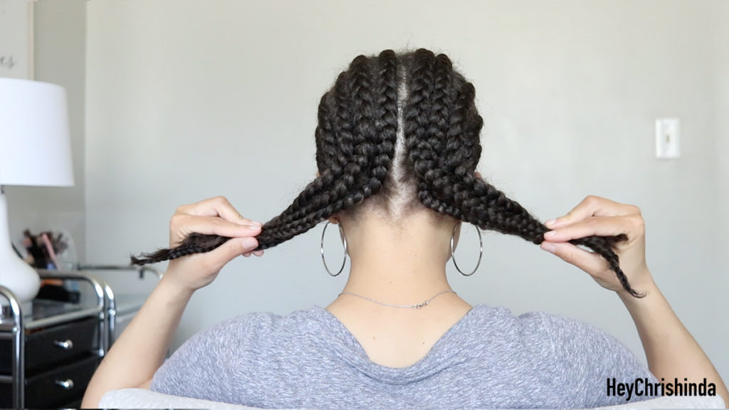 Sewing Down Long Hair for Crochet Braids - Crochet Braid Pattern for ...